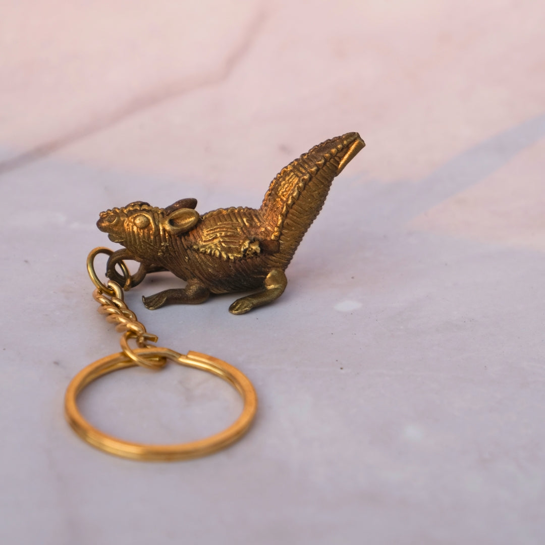 Dhokra Craft - Squirrel key chain – KalaKart